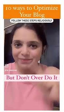 10 Expert tips to Optimize Blog before publishing #digitalmarketing #blog - YouTube