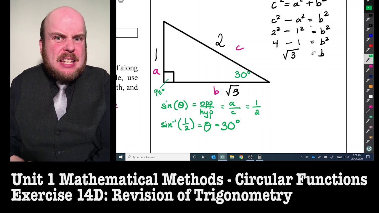 Maths Methods Unit 1: Circular Functions - Trigonometry Revision (Ex ...
