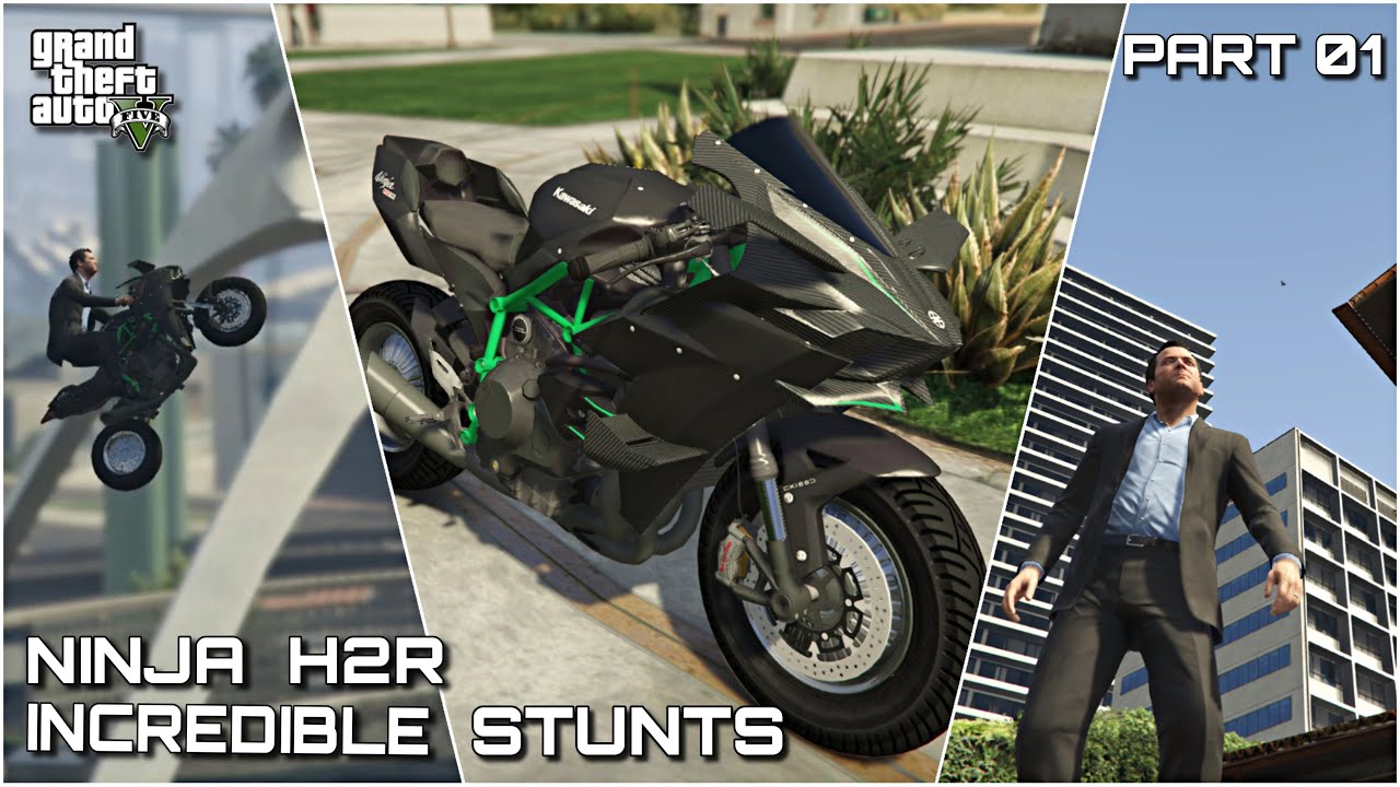 Ninja H2R ll Incredible stunts ll Latest 2021 full HD 1080p60fps ll GTA ...