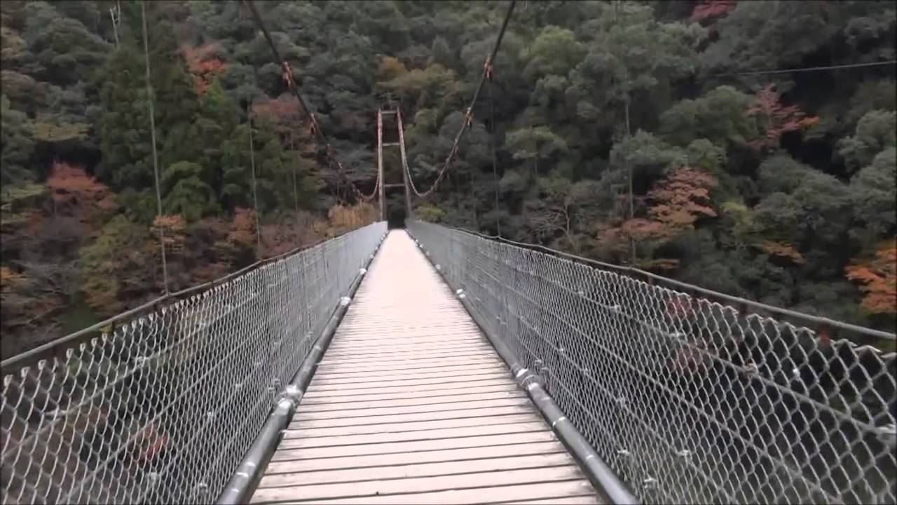 ＜国道32号＞赤川橋は吉野川にかかる橋(1)【渓谷／観光】-徳島県三好市-Ōboke- Japan Tokushima - YouTube
