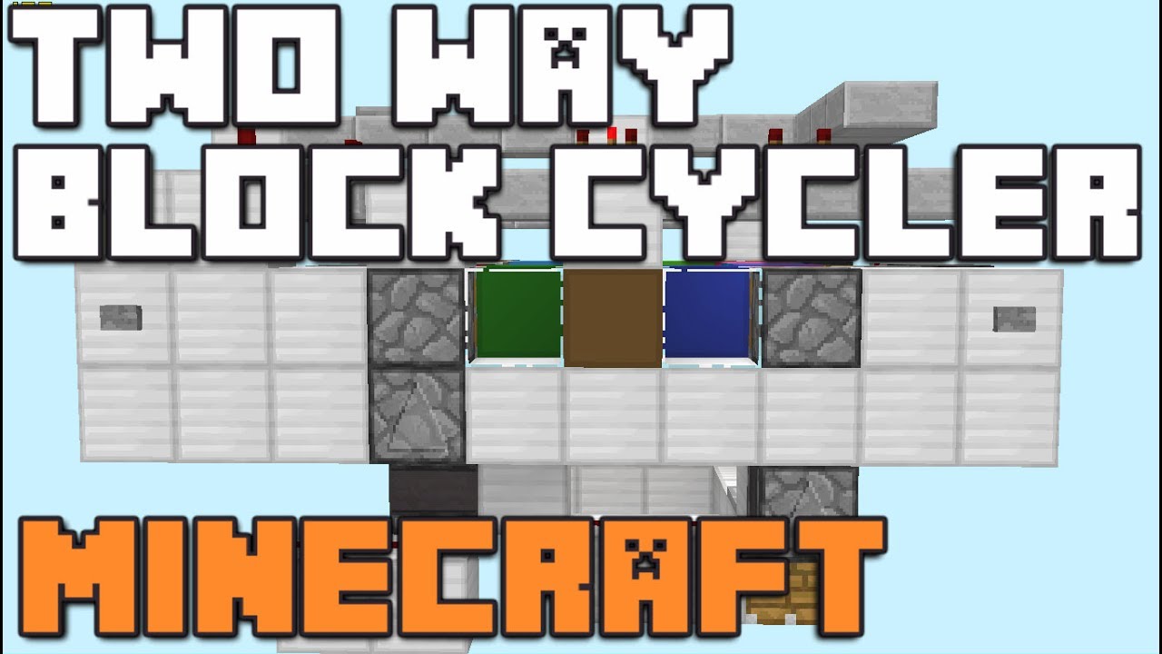 Minecraft: TWO WAY BLOCK SWAPPER! [PISTON TAPE] - YouTube