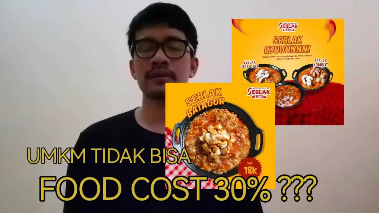 UMKM TIDAK BISA FOOD COST 30% / STANDARD FOOD COST - YouTube