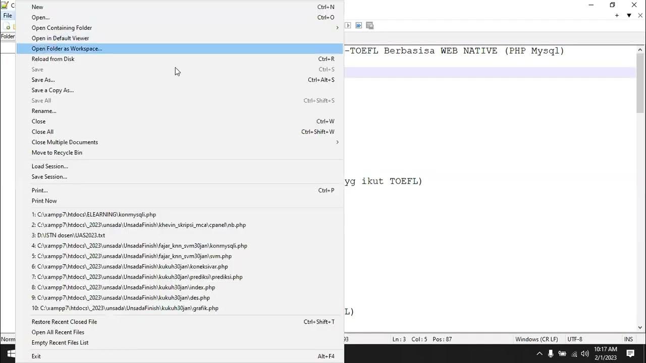 belajar PHP dan Mysql Pada Aplikasi Elearning - YouTube