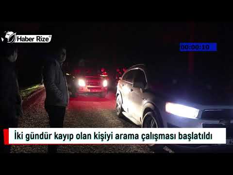 İki gündür kayıp olan kişiyi arama çalışması başlatıldı