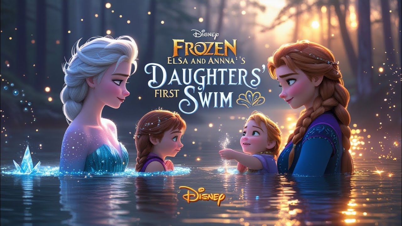 Elsa and Anna’s Daughters’ First Swim with Moms – A Day of Love ...