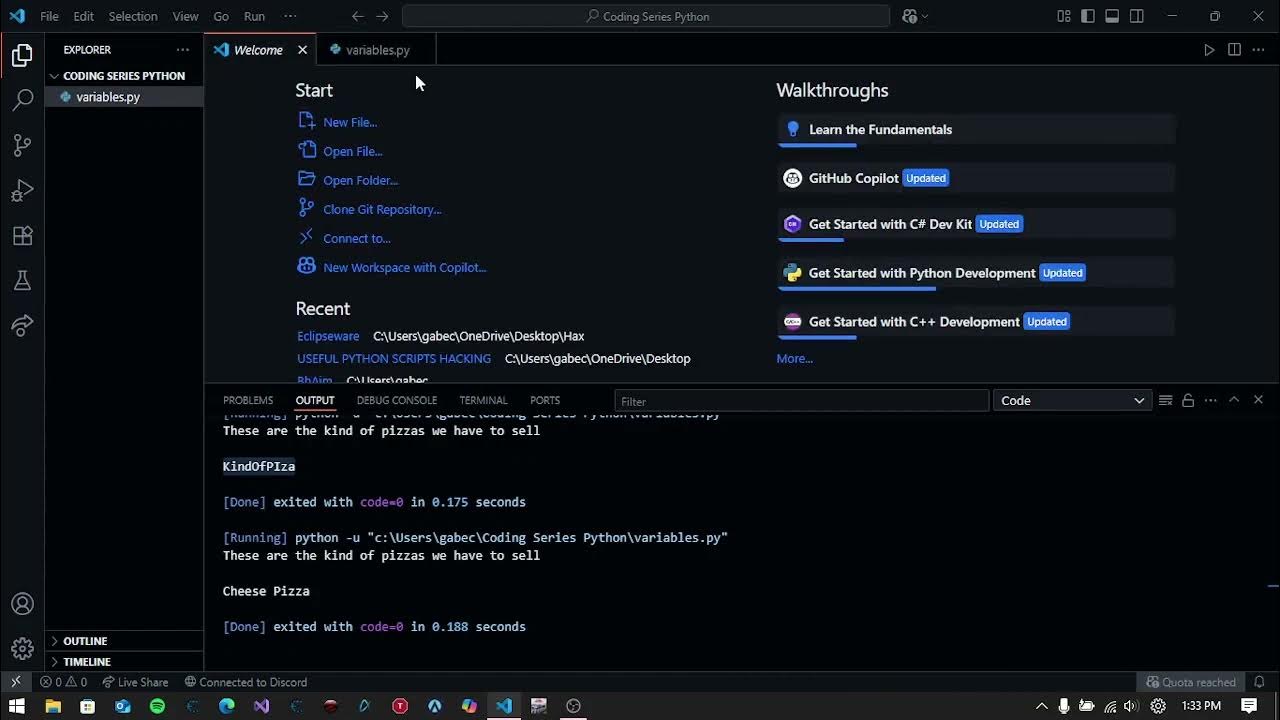 Python Variables(Beginner series part 1) - YouTube