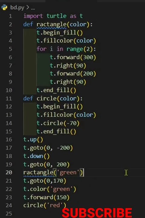 National flag of Bangladesh using python programming || python #viral #trending #python - YouTube