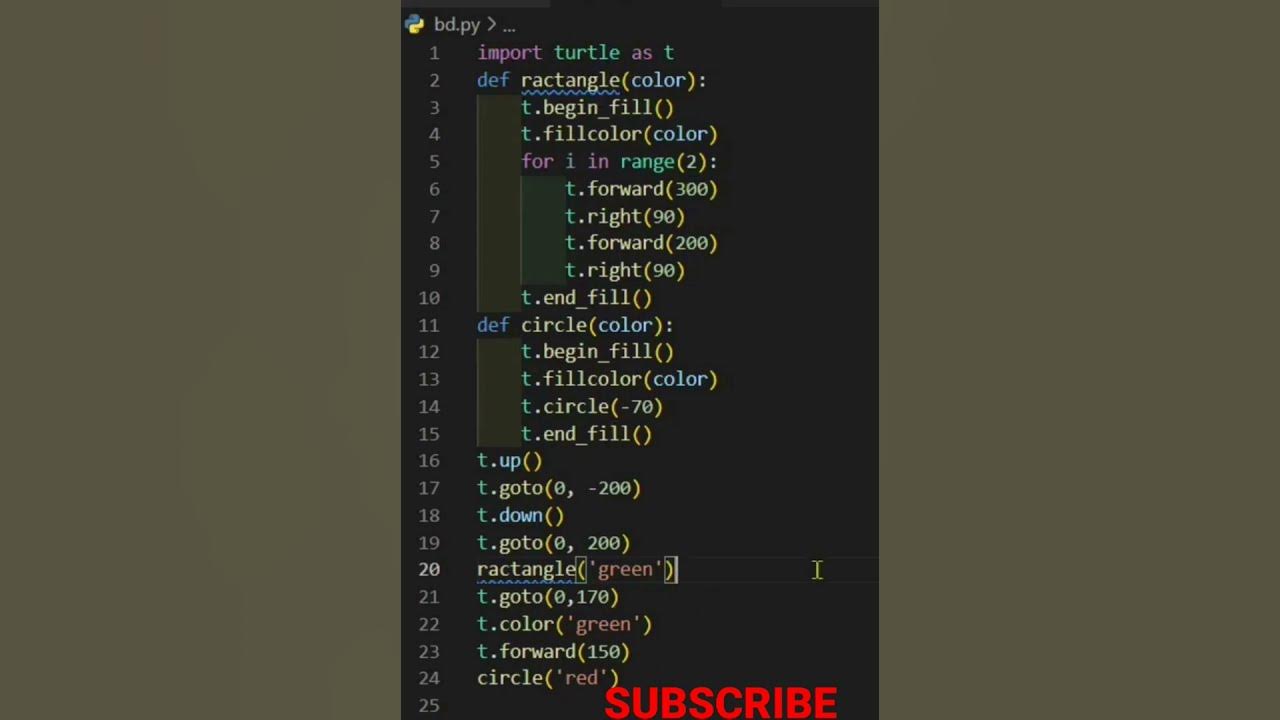 National flag of Bangladesh using python programming || python #viral #trending #python - YouTube