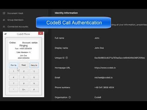 CodeB Call Authentication - YouTube