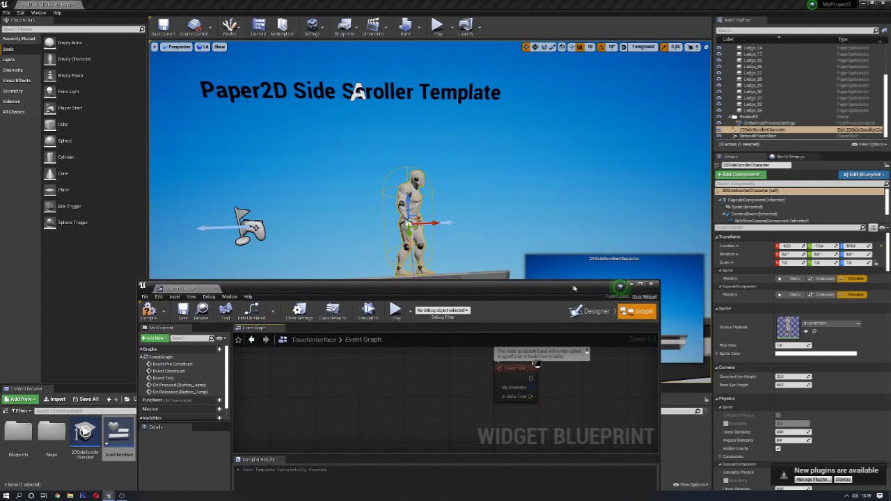 Ue4 Tutorial How To Add Jump Button For Mobile Touch Interface Youtube