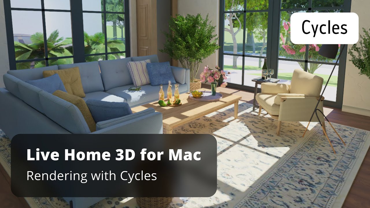 Rendering with Cycles - Live Home 3D for Mac Tutorials - YouTube