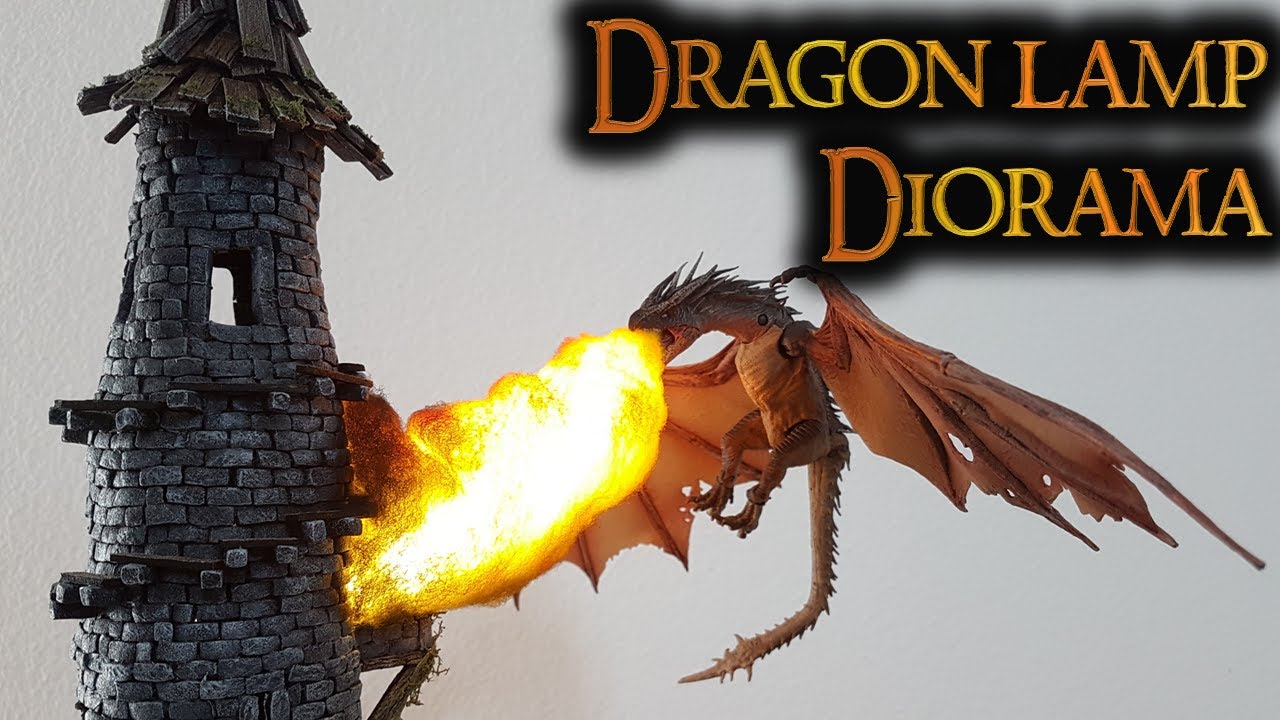 The Wizard's tower - Dragon Lamp Diorama [1000 bricks] - YouTube