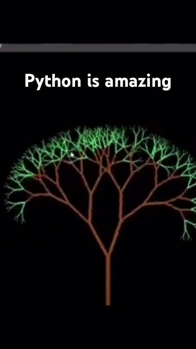 Discover the mesmerizing beauty of a fractal tree created using Python!🐍🐍🔥 - YouTube