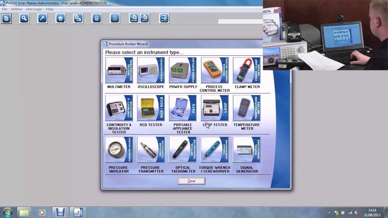 ProCal V5 Calibration Software - ProEdit Procedure Building Wizard ...