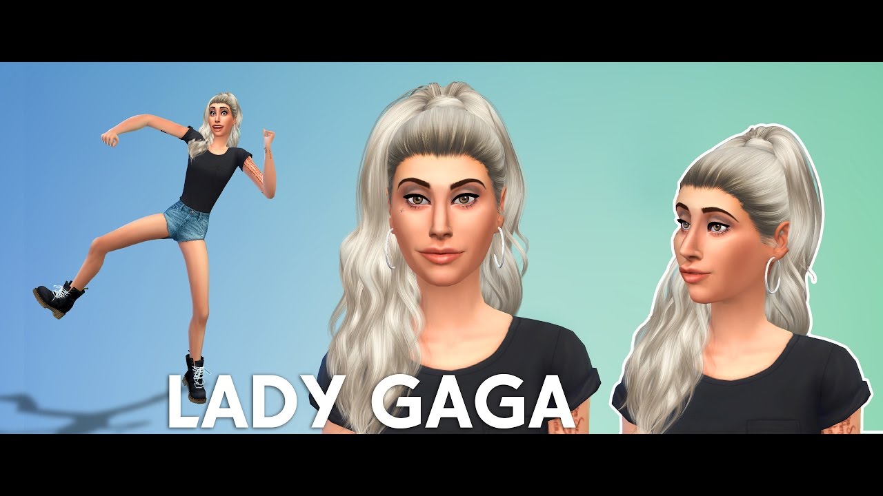 The Sims 4 Create A Sim: #Lady Gaga + DOWNLOAD - YouTube