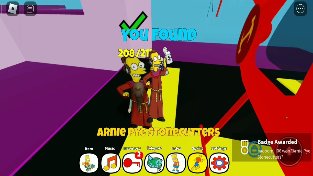 How to find Arnie Pye Stonecutter in Find the Simpsons - YouTube