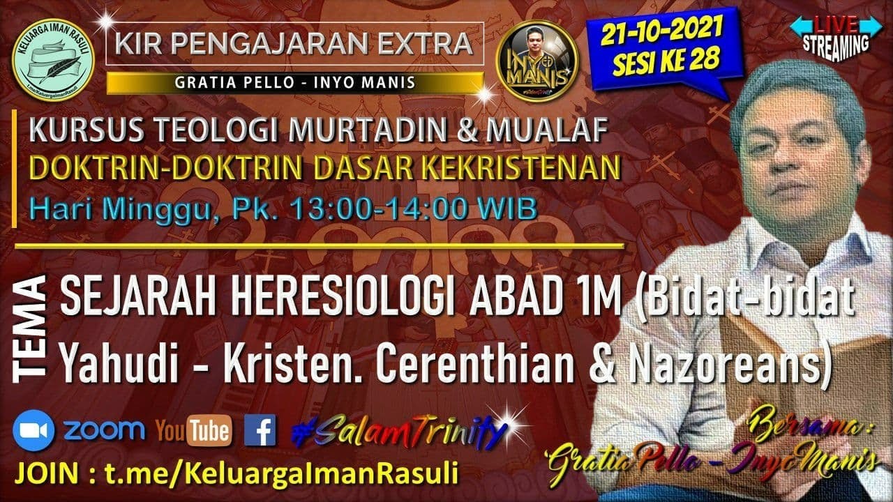 "SEJARAH HERESIOLOGI ABAD 1M (Bidat-bidat Yahudi - Kristen. Cerenthian ...