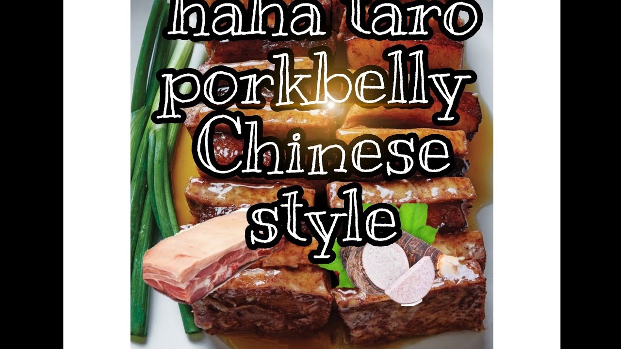 perut bb lapis talas #porkbellytaro - YouTube
