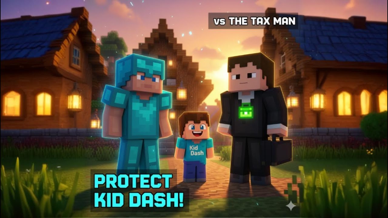 Protect Baby Dash vs The TAX MAN | Minecraft Roleplay Mods - YouTube
