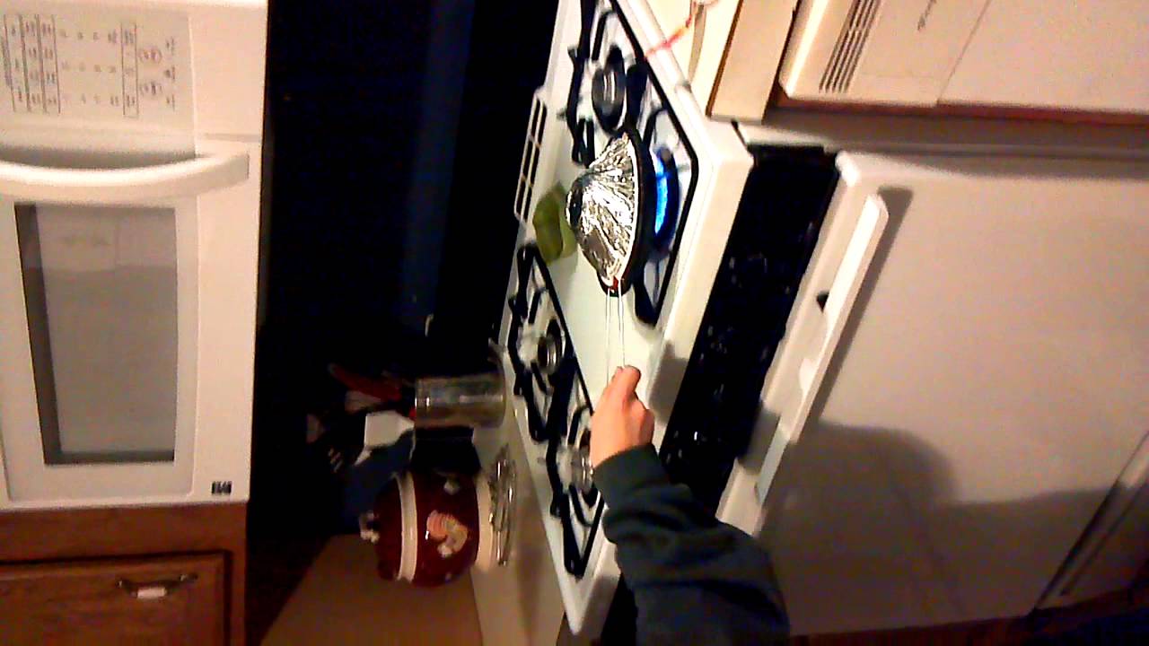 Jiffy pop popcorn. Boys first time! - YouTube