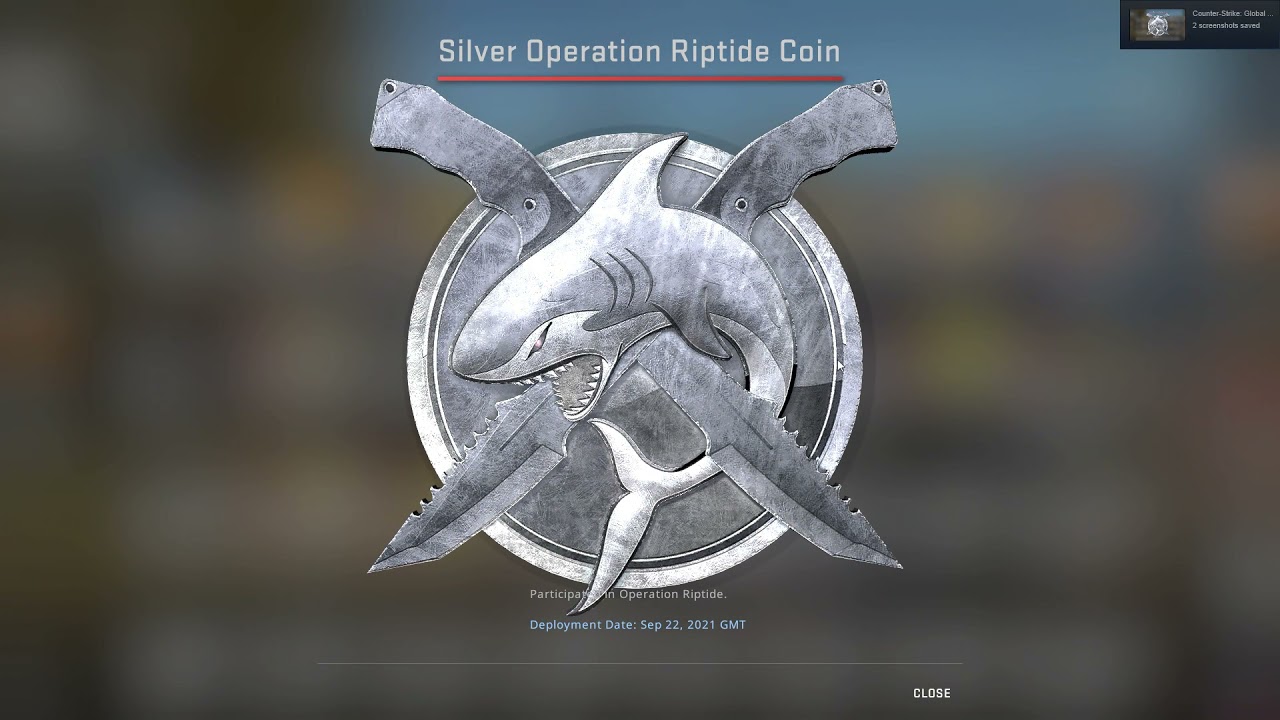 Achieving the SILVER operation riptide MEDAL CSGO - YouTube