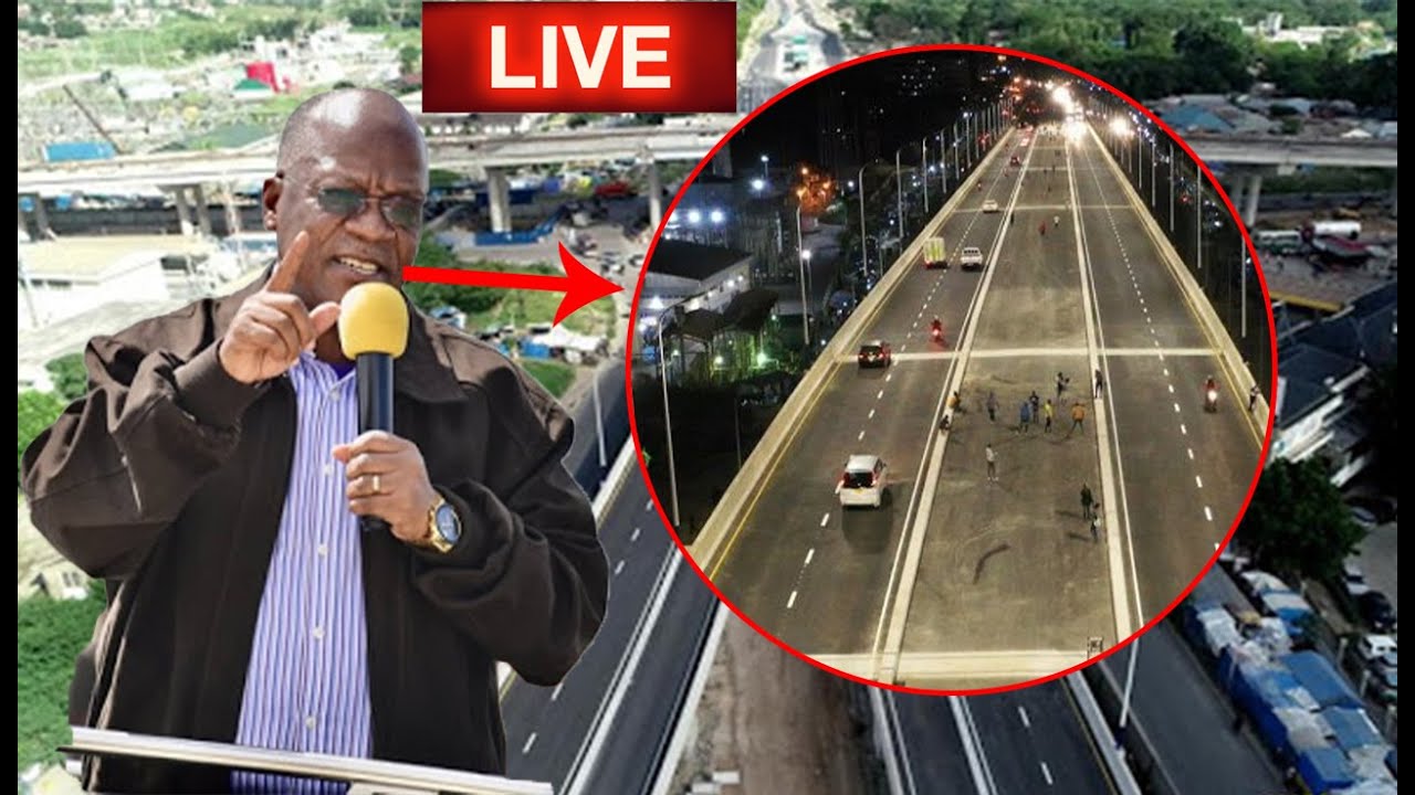 LIVE: RAIS MAGUFULI AKIZINDUA UBUNGO INTERCHANGE DSM - YouTube