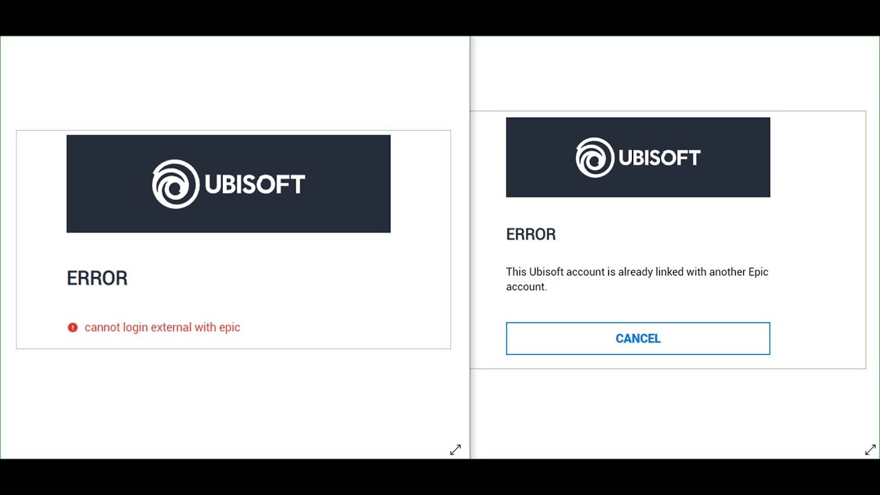 Fix Cannot Login External With Epic Ubisoft Account Is Already Linked
