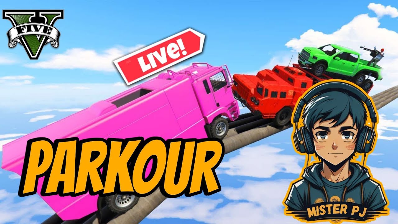 🔴Parkour Race GTA V Multiplayer Live ! - YouTube
