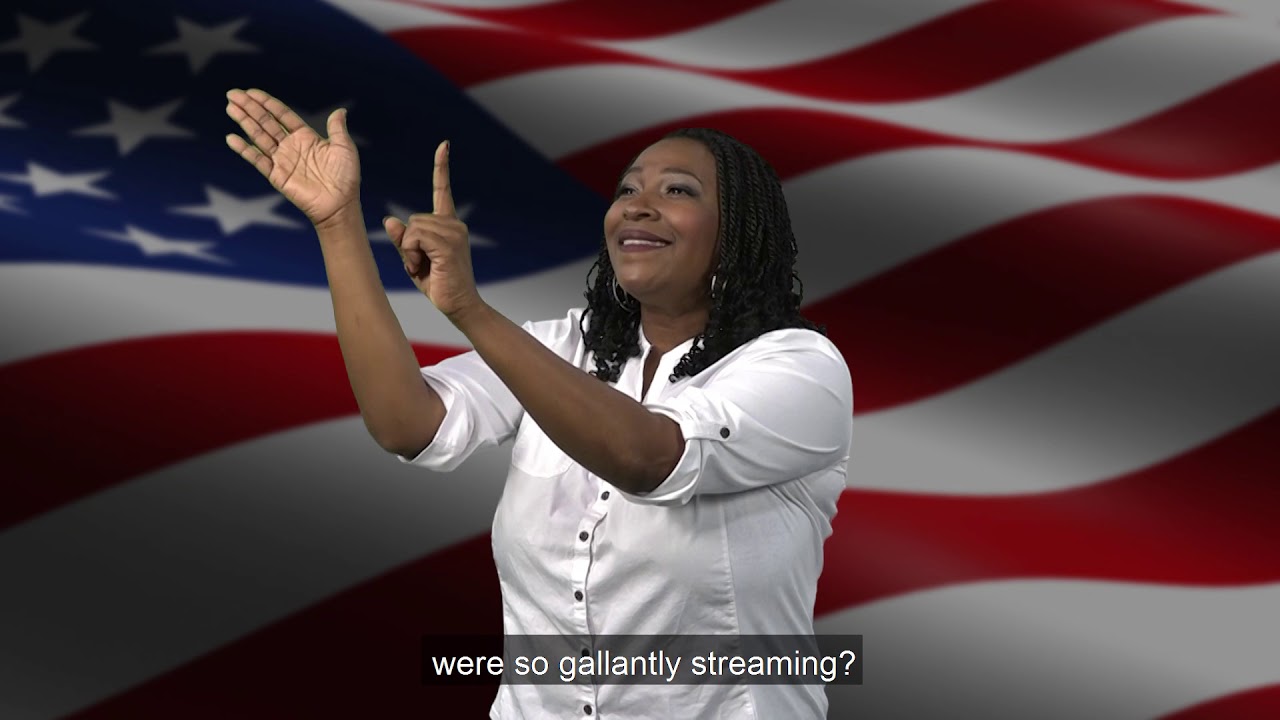 The Star-spangled Banner in ASL 2018 - YouTube