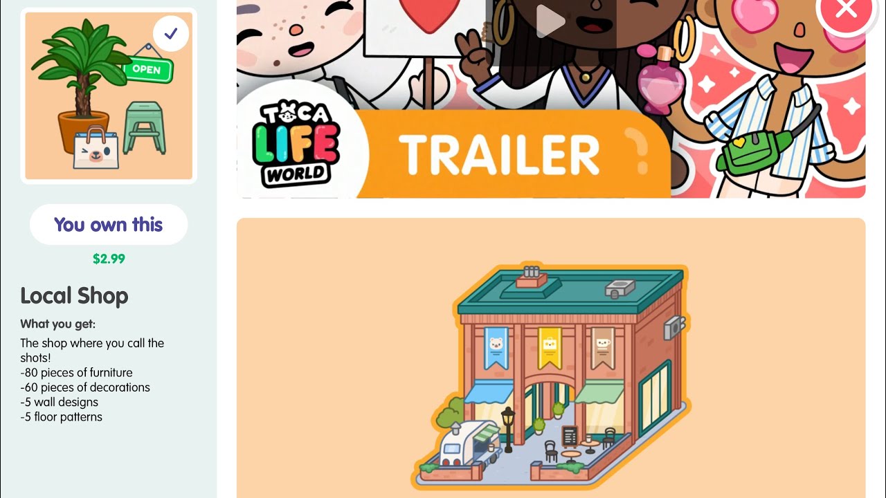 My local shop in toca boca - YouTube