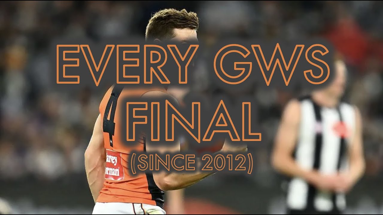 Every GWS Final Since 2012 - YouTube