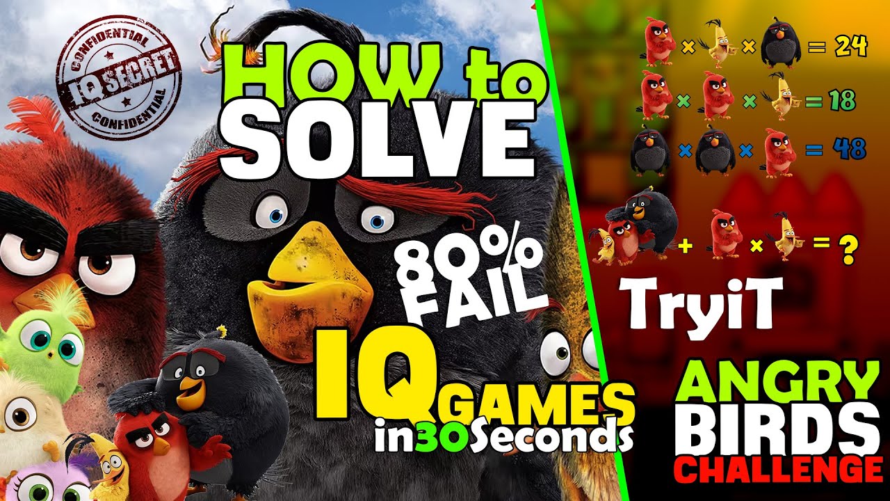 How Smart Are You? Take The Angry Birds IQ Challenge! - YouTube