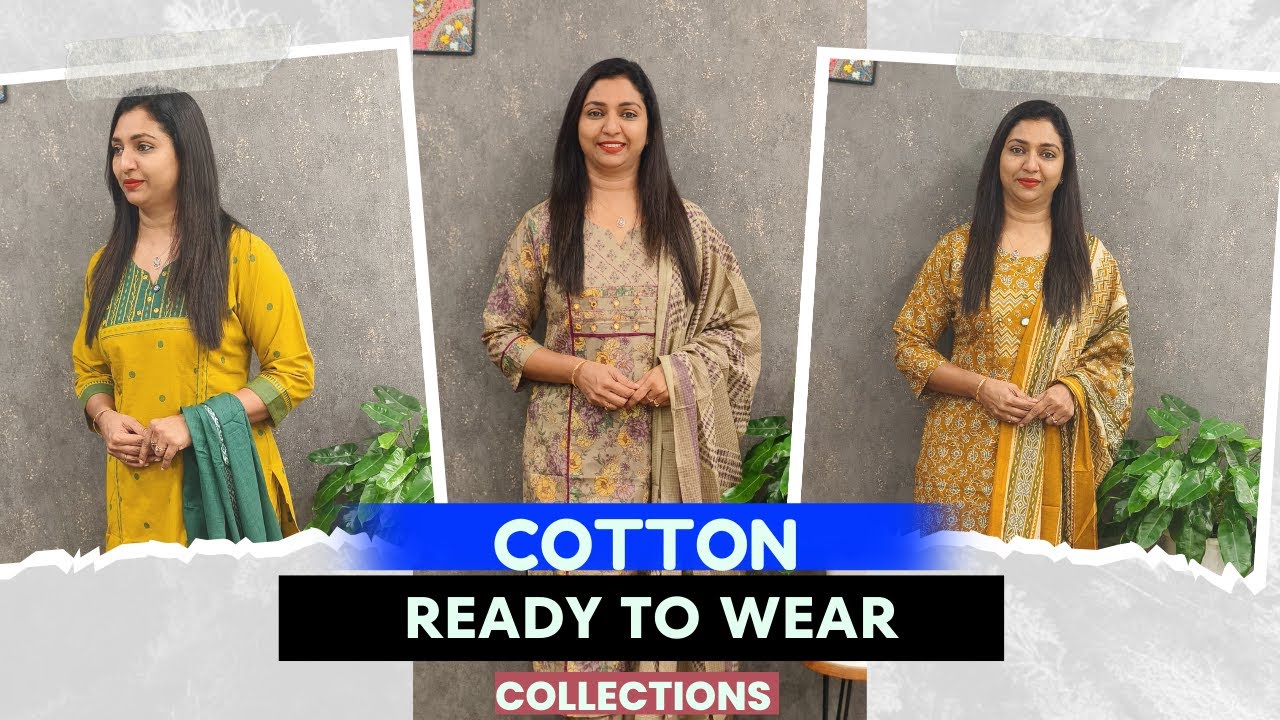 The Perfect Cotton Combo – Ready-to-Wear Tops & Bottom With Dupattas ...
