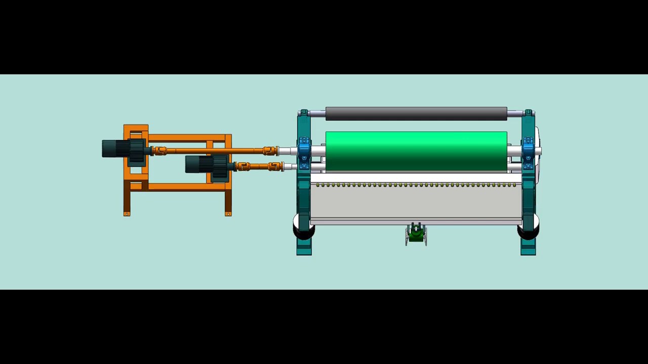 3d blade coater in thermal paper production line - YouTube