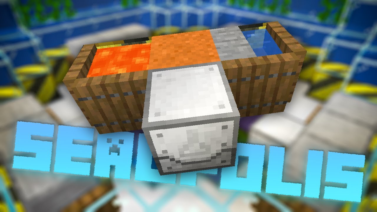 Seaopolis Minecraft Modpack EP2 Custom Cobblestone Generator - YouTube