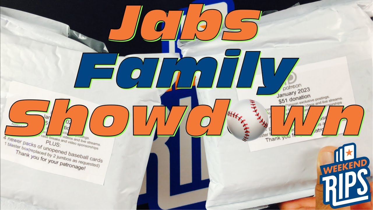 Jabs Family Baseball Card Showdown for January ep. 279! #baseballcards ...