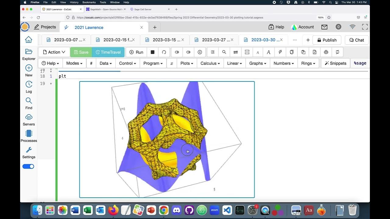 SageMath plotting demo - YouTube