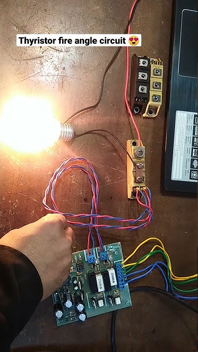 Thyristor fire angle circuit - YouTube