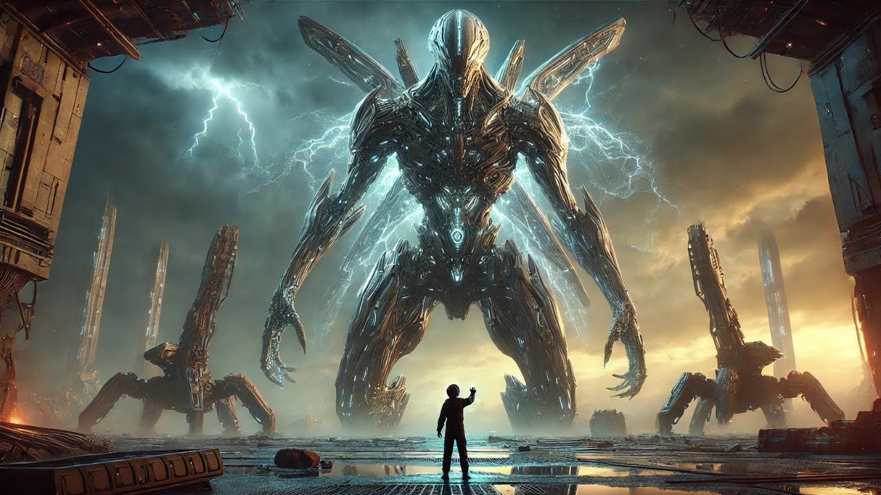 Untamed War Alien Metal Titan only responds to this Human child... The ...