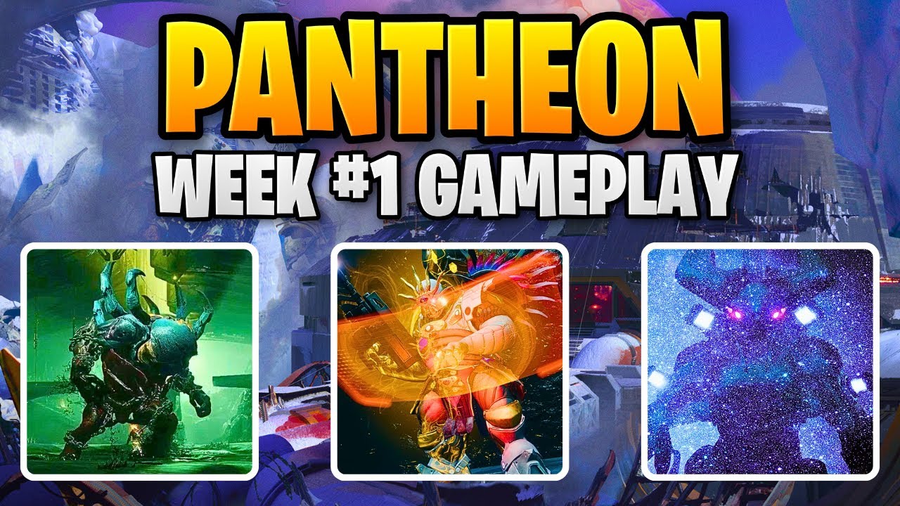 Pantheon Raid Boss Gauntlet - First Week FULL Clear! - YouTube