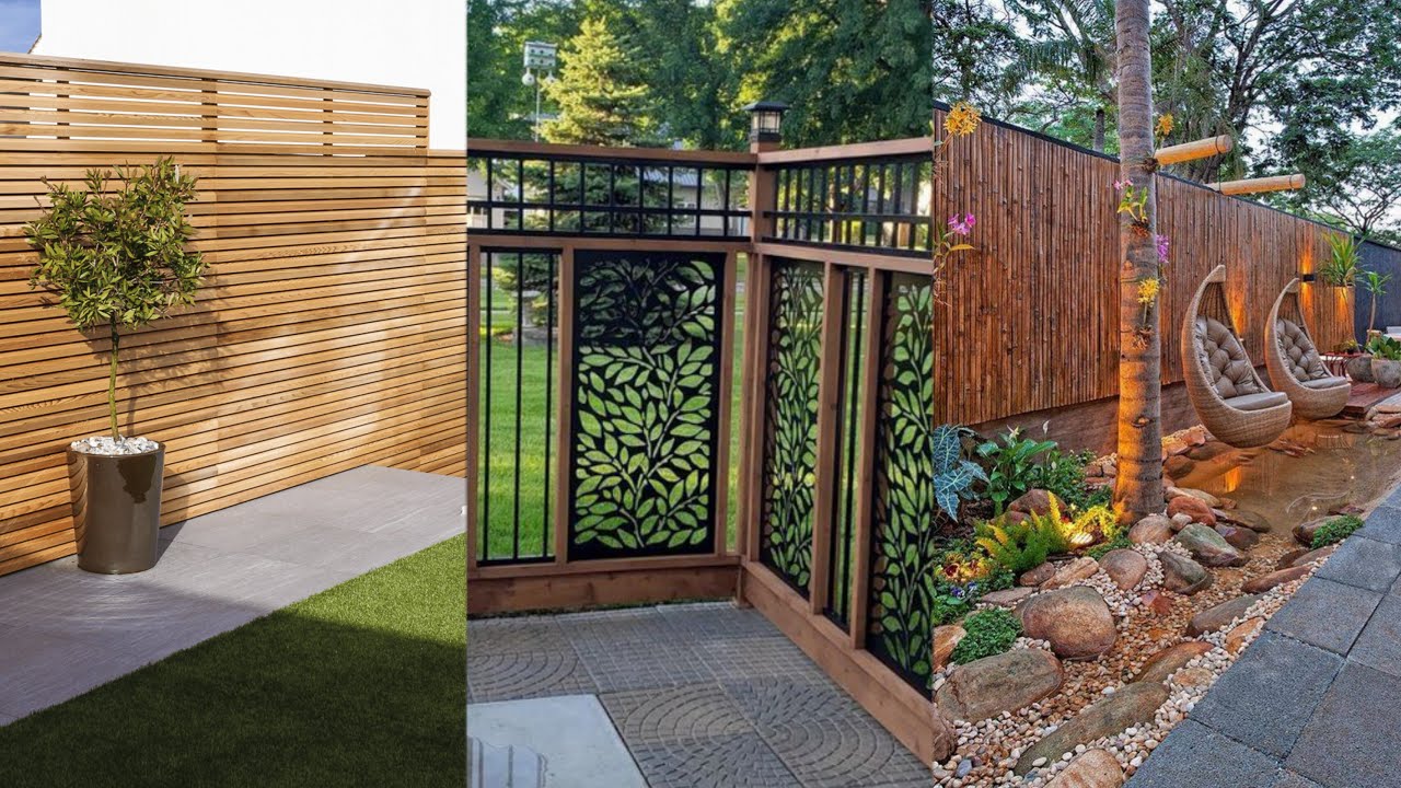 Fence panels ideas decor | backyard fence ideas on a budget | privacy ...