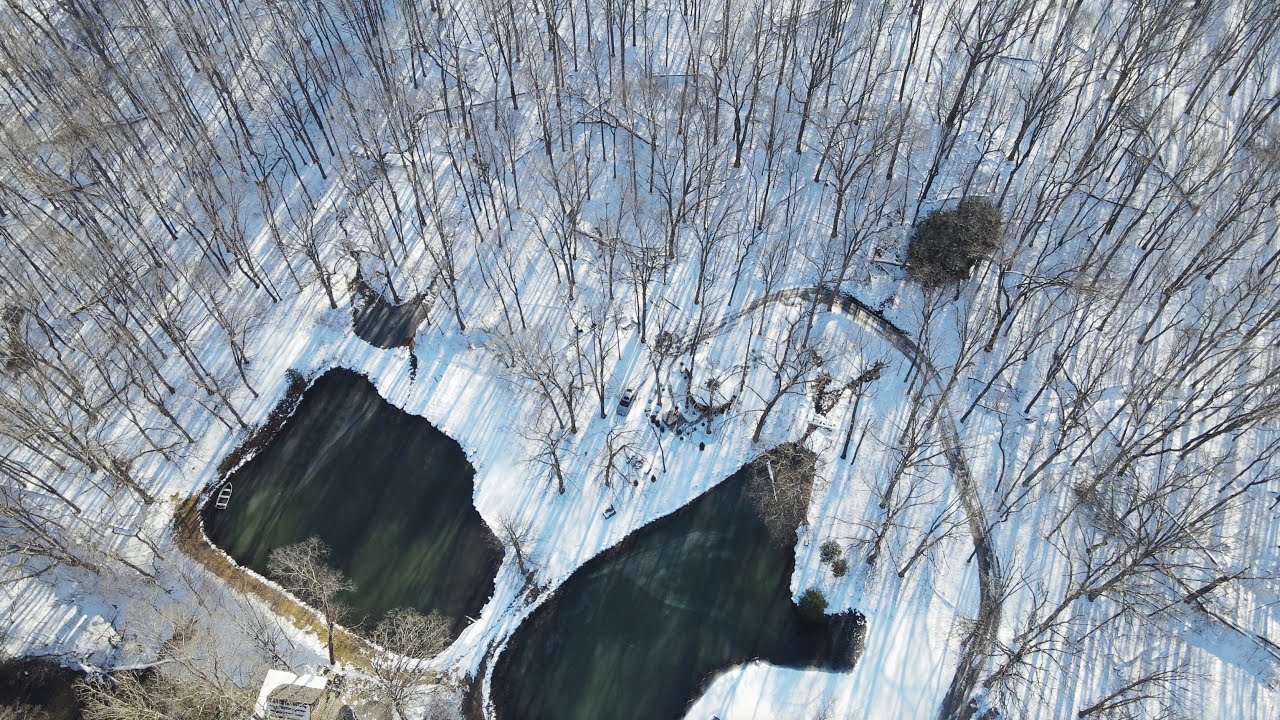 Areal View of the World | snow covered hobbit house in winter # ...
