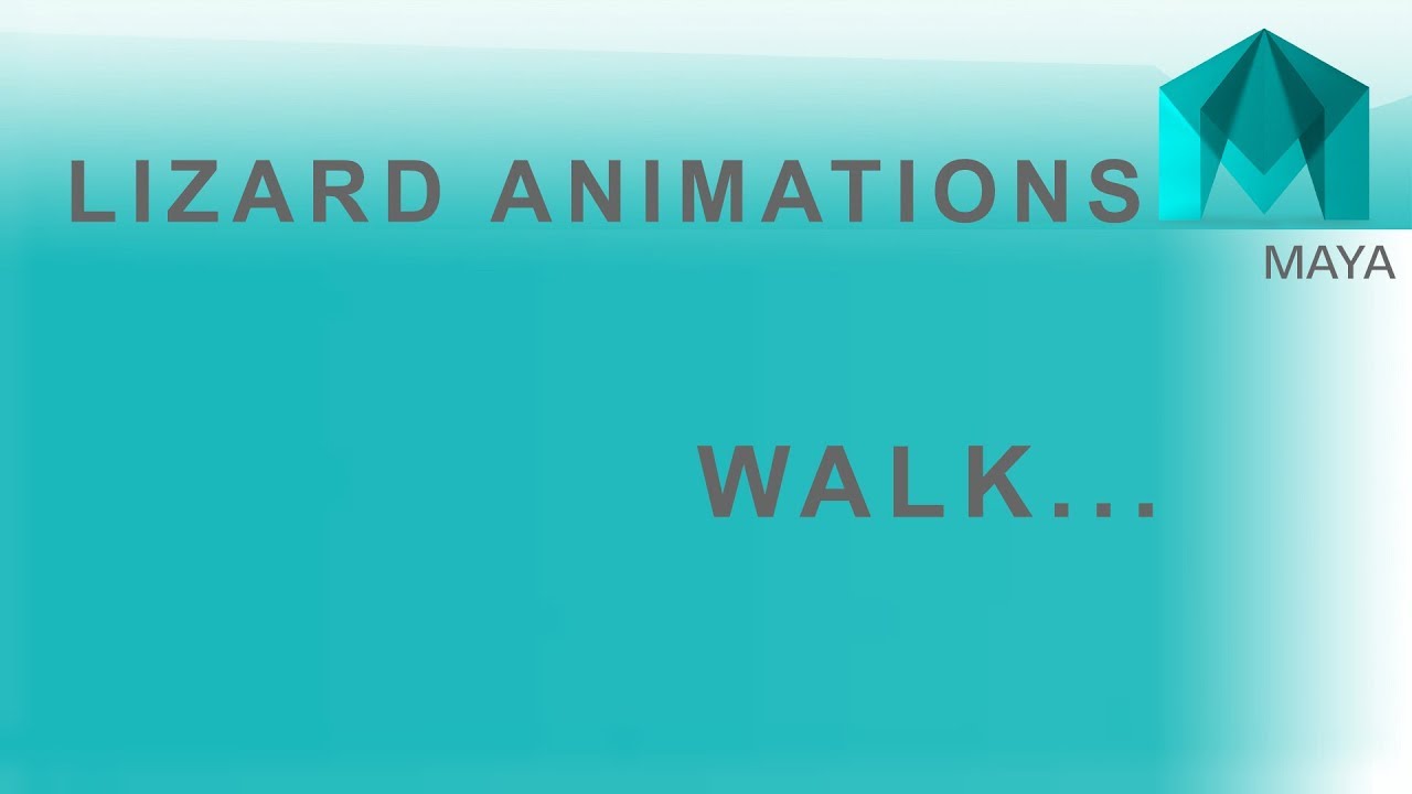 Lizard - walk animation - Maya 2013 - YouTube