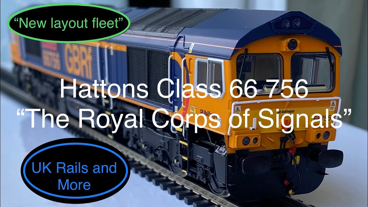 (HD) New layout fleet! - Hattons Class 66 756 “The Royal Corps of ...