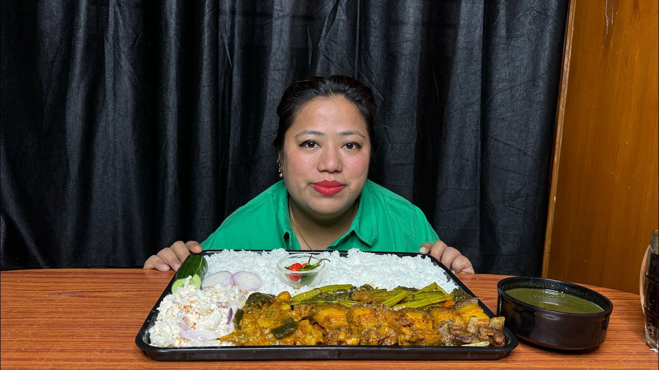 #mukbang Nepal bata laideyako koshali sungur ko masu rayo sag N sishnu ...