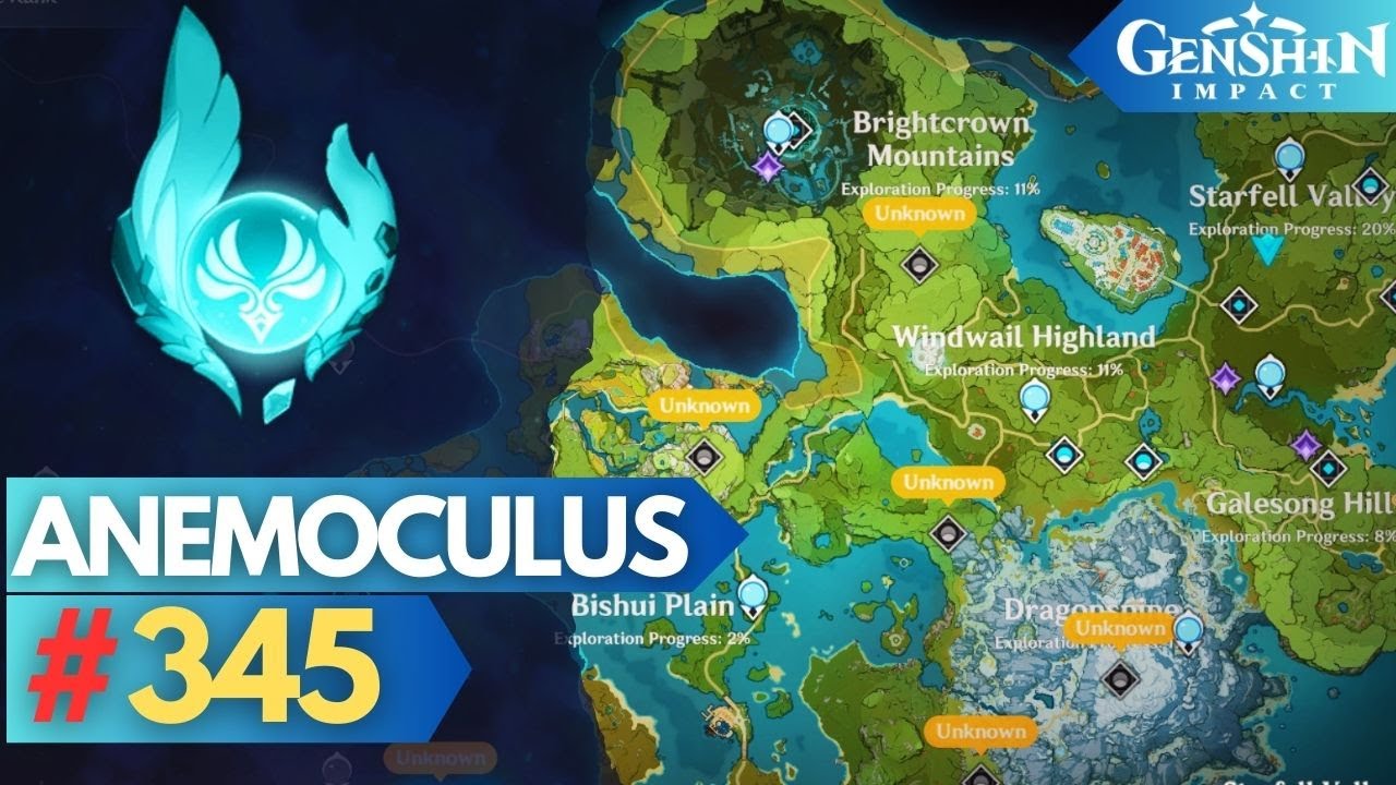 Anemoculus Location #345 Genshin Impact - YouTube