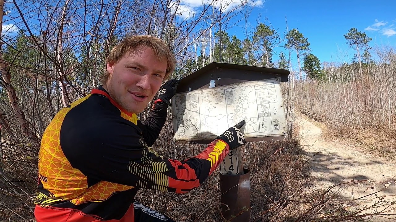 Spider Lake Trails MN CRF250L Rally TW200 - YouTube