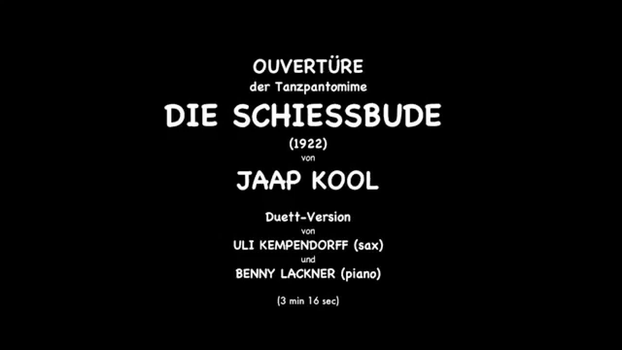 Schiessbude - Jaap Kool - YouTube