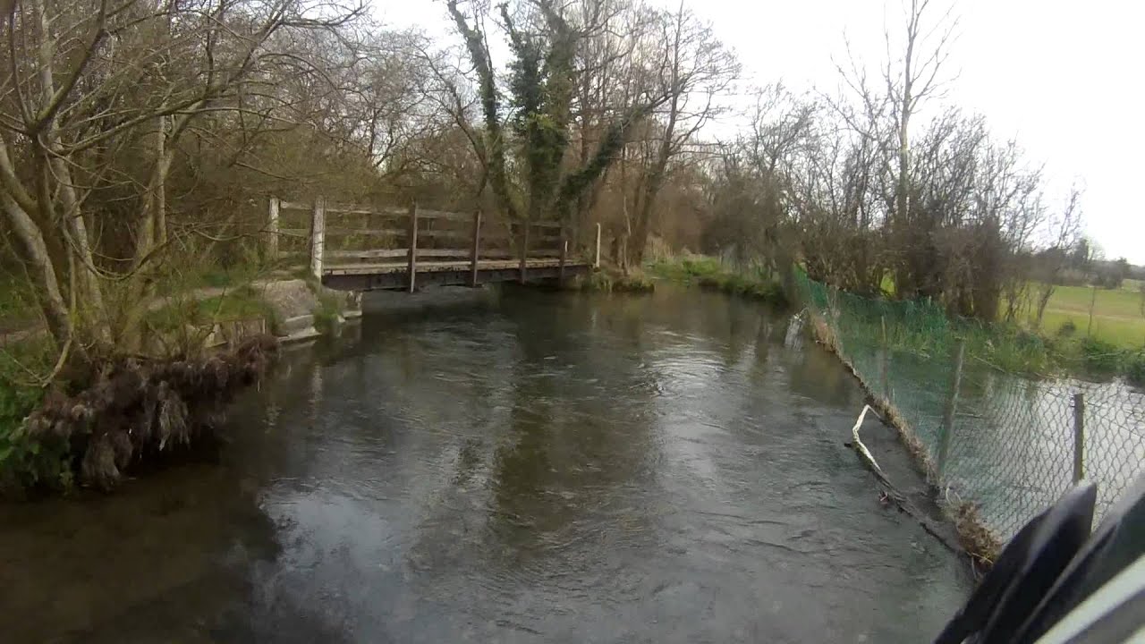 Fording the River Meon at Exton in Hampshire - YouTube