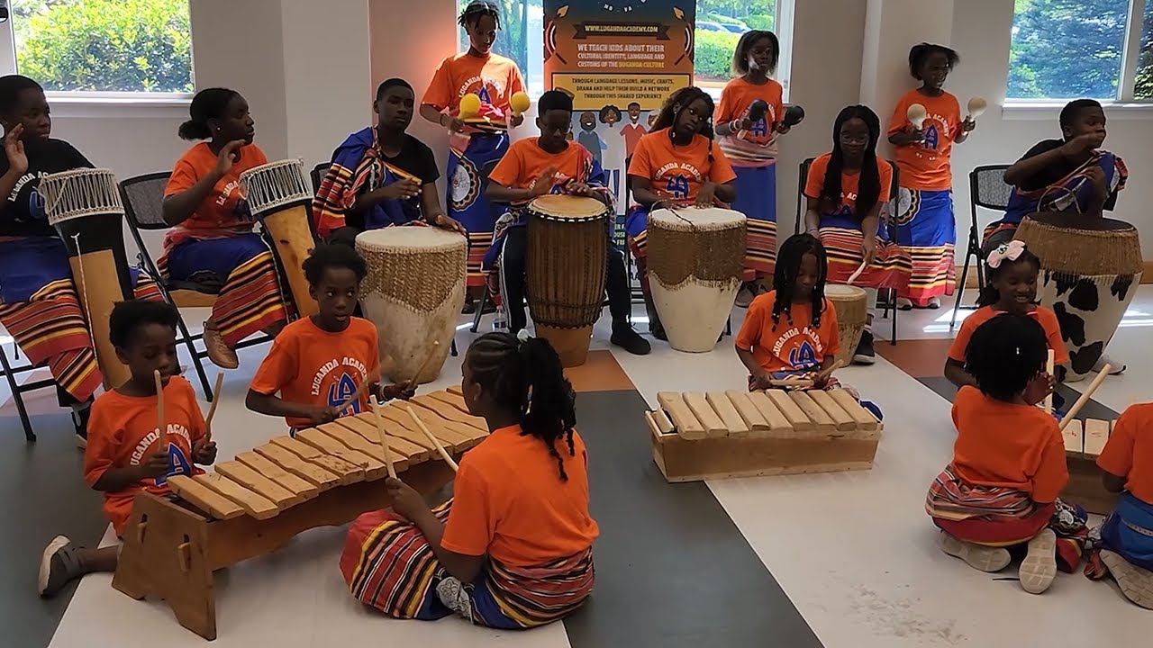 Luganda Academy Students Playing Ugandan Traditional Instruments ...